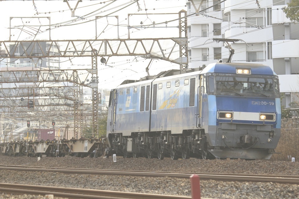 ’23年2月12日の馬橋周辺の貨物列車: 変速ショック2