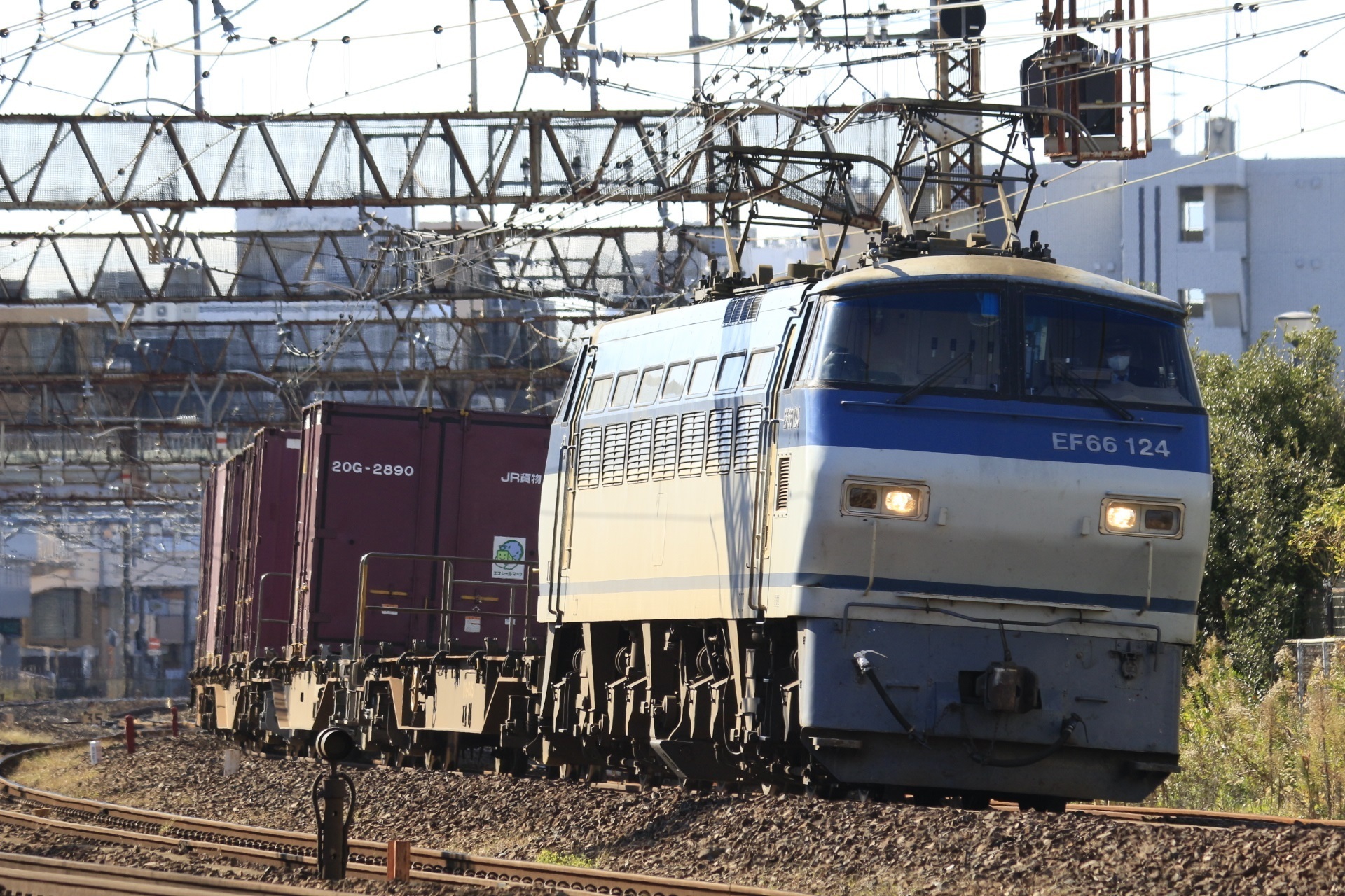 ’24年11月24日の馬橋周辺の貨物列車: 変速ショック2